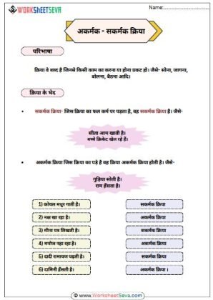 Visheshan Exercise for Class 4 Worksheet
